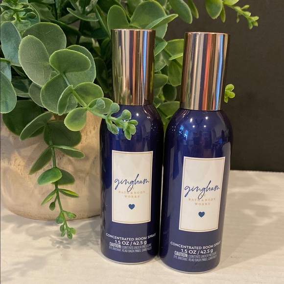 Bath & Body Works | Accents | Bath Body Works Gingham Room Spray Set ...